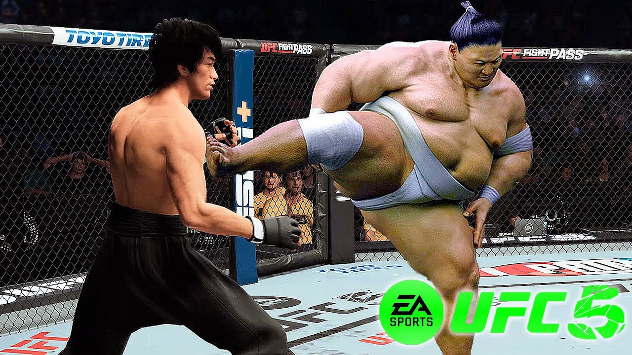 UFC5 Bruce Lee vs Crazy Sumo EA Sports UFC 5 - Super Fight - YouTube