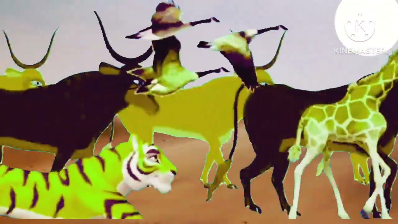 Animals Race Stampede CARTOON || Animals Running Stampede Race #mywork ...