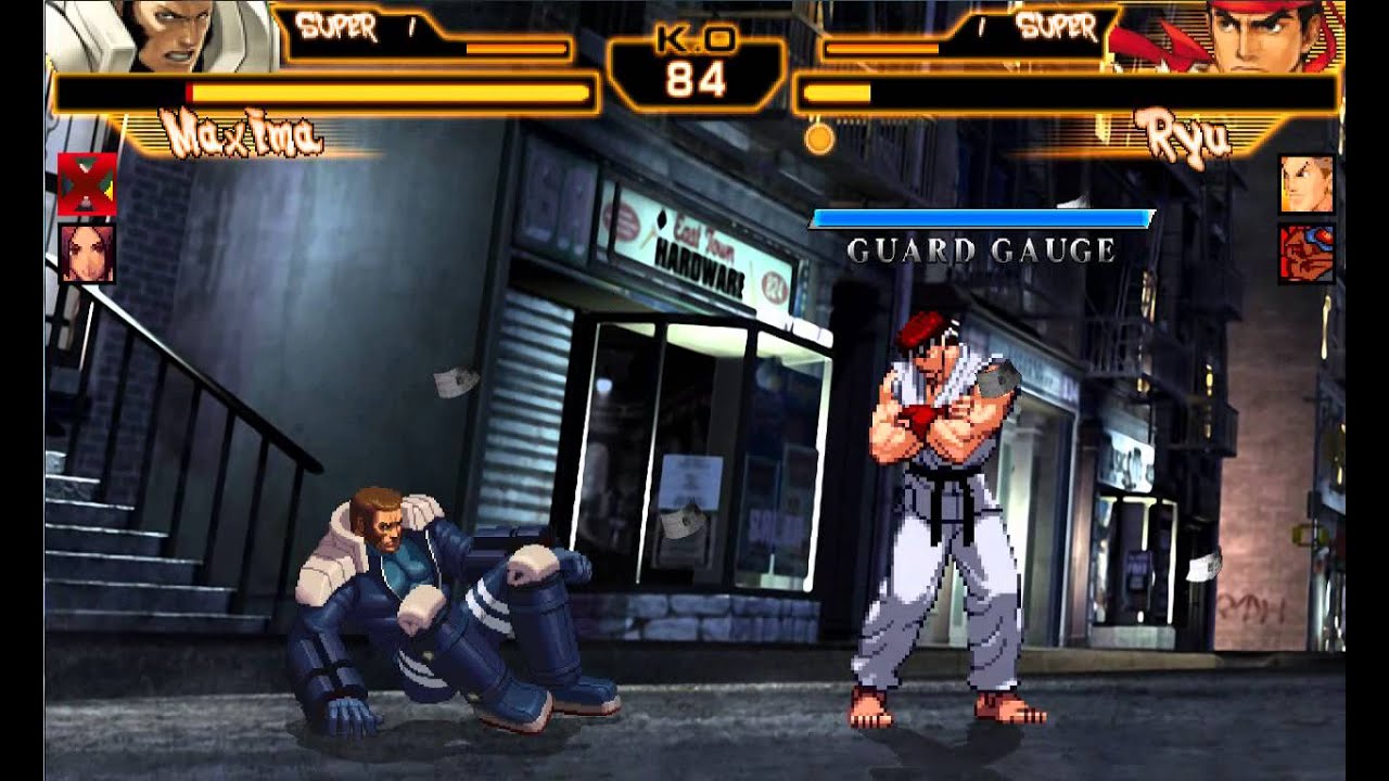 Mugen kof vs street fighter - YouTube
