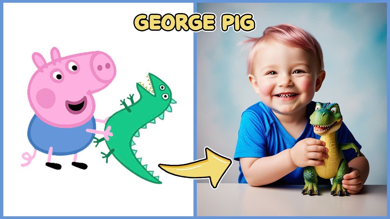 PEPPA PIG Animation Movie Characters As HUMAN 🐷🐷🐷| 🐽George Pig🐱Candy ...