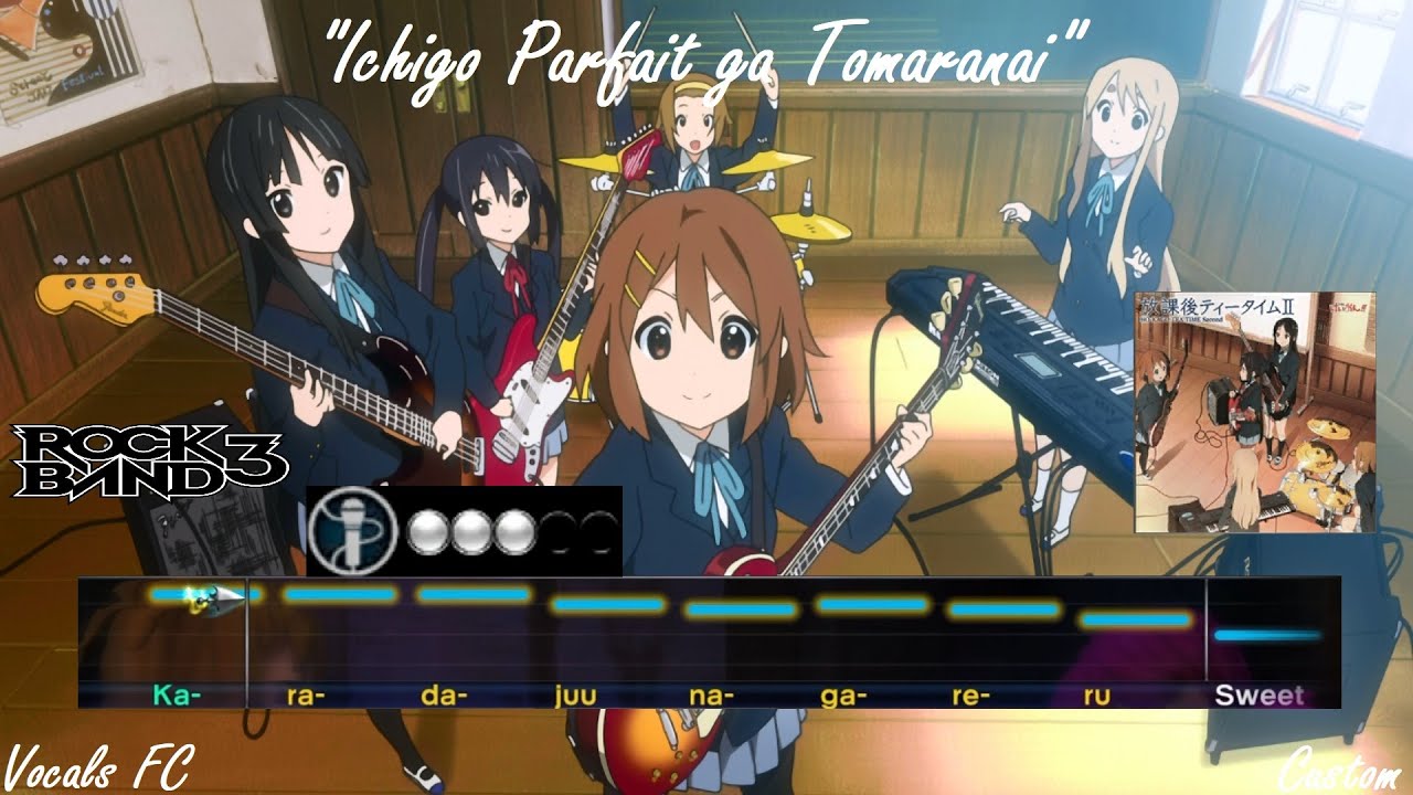 Ichigo Parfait Ga Tomaranai by Ho-kago Tea Time Vocals 100% FC Rock ...