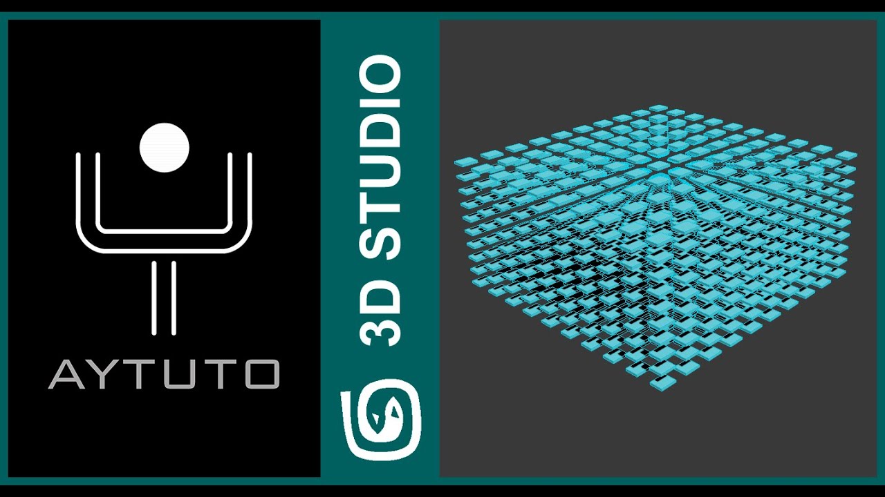 Crear una matriz de objetos en 3D STUDIO - YouTube