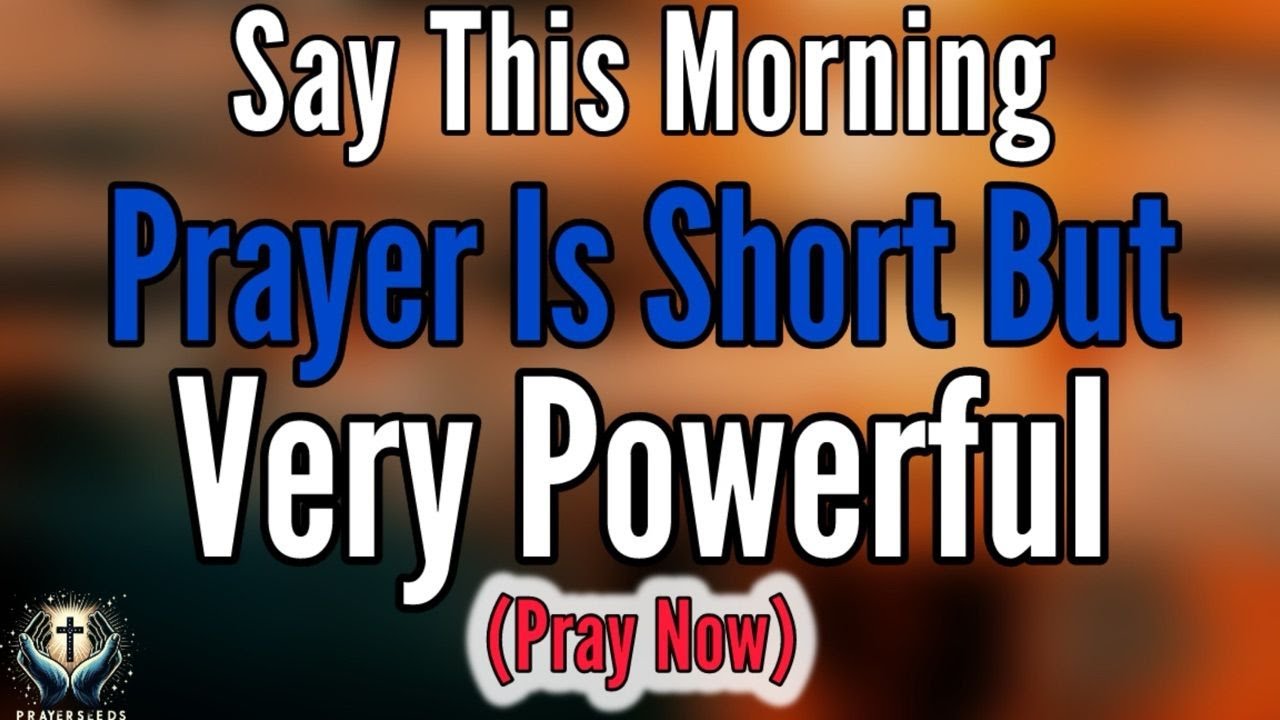 A Blessed MORNING Prayer To START Your DAY - Lord, set me on a higher ...