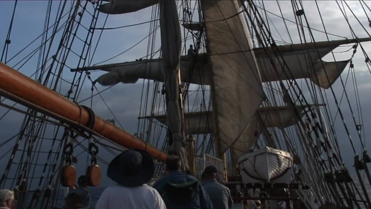 Square rig tall ship James Craig -2000 to 2010 - YouTube