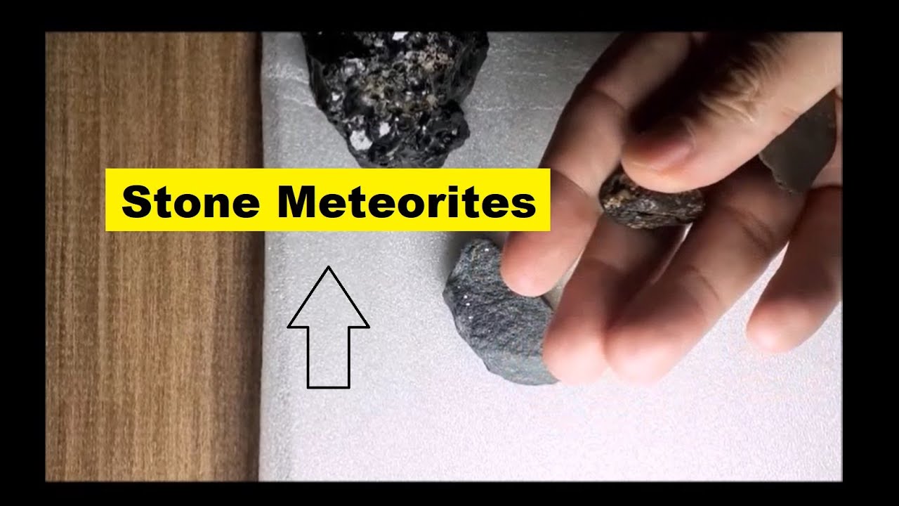 Meteorite stone test | Meteorite stone found - YouTube