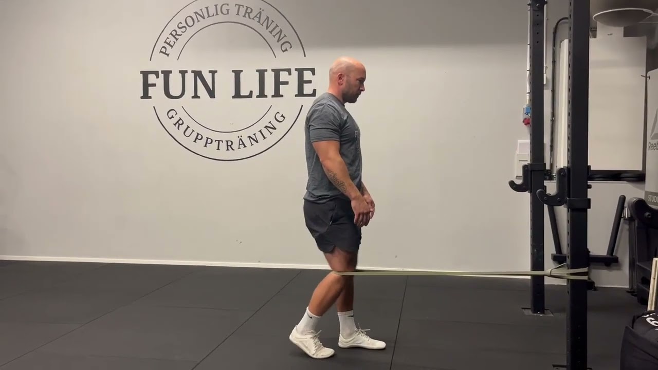 Reverse walk gummiband - YouTube