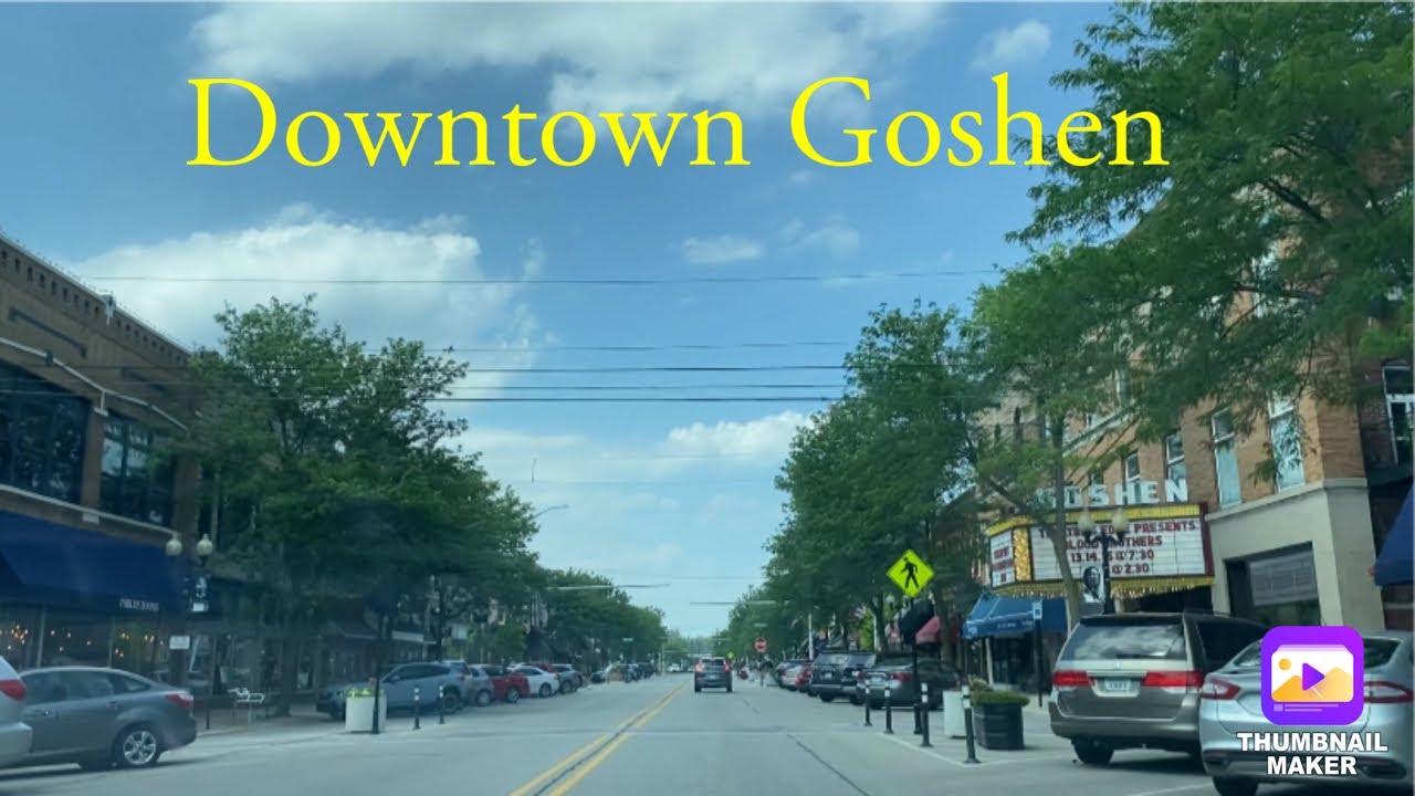 Downtown Goshen, Indiana Drive - YouTube
