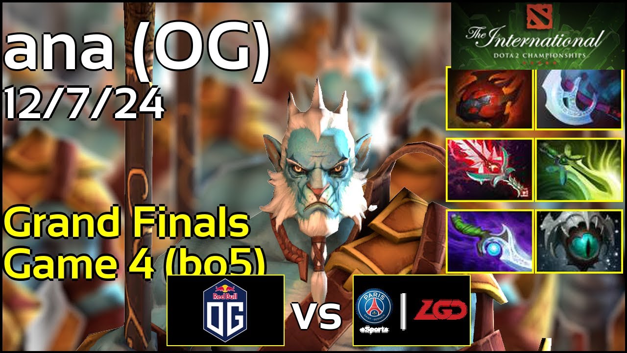 TI8: OG.ana - TI8 Main Event - Grand Finals - TI 2018 - Phantom Lancer - YouTube