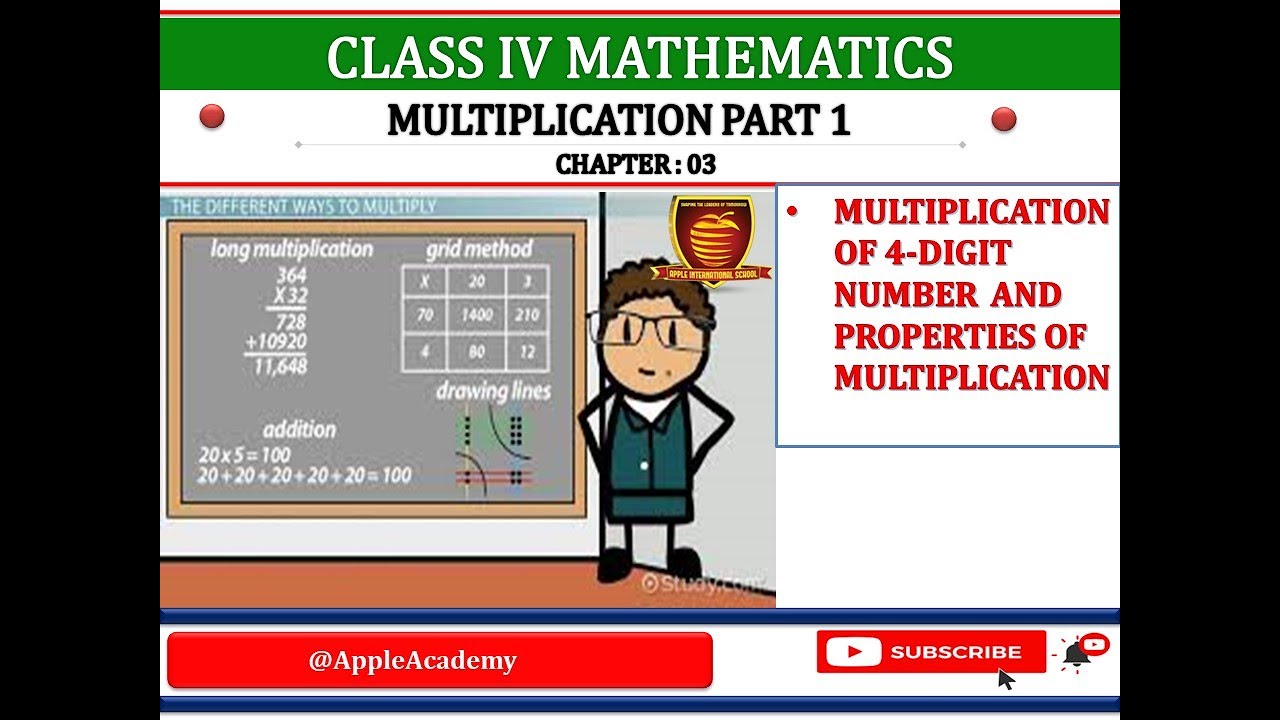 CLASS_4 MATH CHP 3 MULTIPLICATION PART 1 - YouTube
