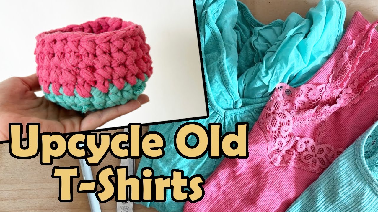 Upcycled T-Shirt Yarn Bowl | How to Tutorial - YouTube
