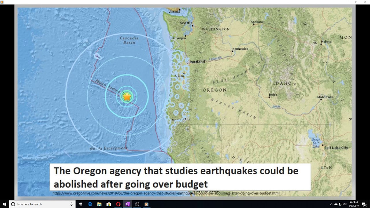 Breaking News - Oregon Earthquake Study Agency Could Be Abolished - YouTube