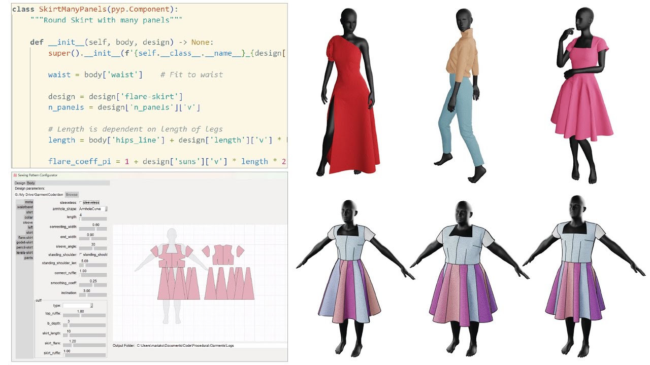 GarmentCode: Demonstration of the Garment Configurator - YouTube