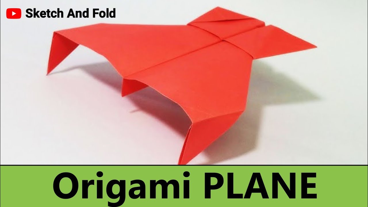 How To Make Origami Jet | Easy Origami Plane - YouTube