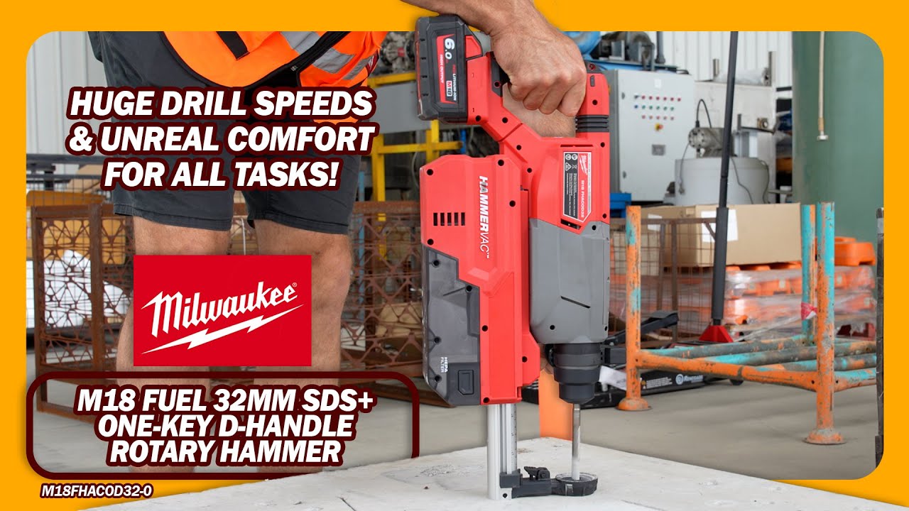Milwaukee M18 FUEL™ 32mm SDS Plus Brushless Cordless D-Handle Rotary ...