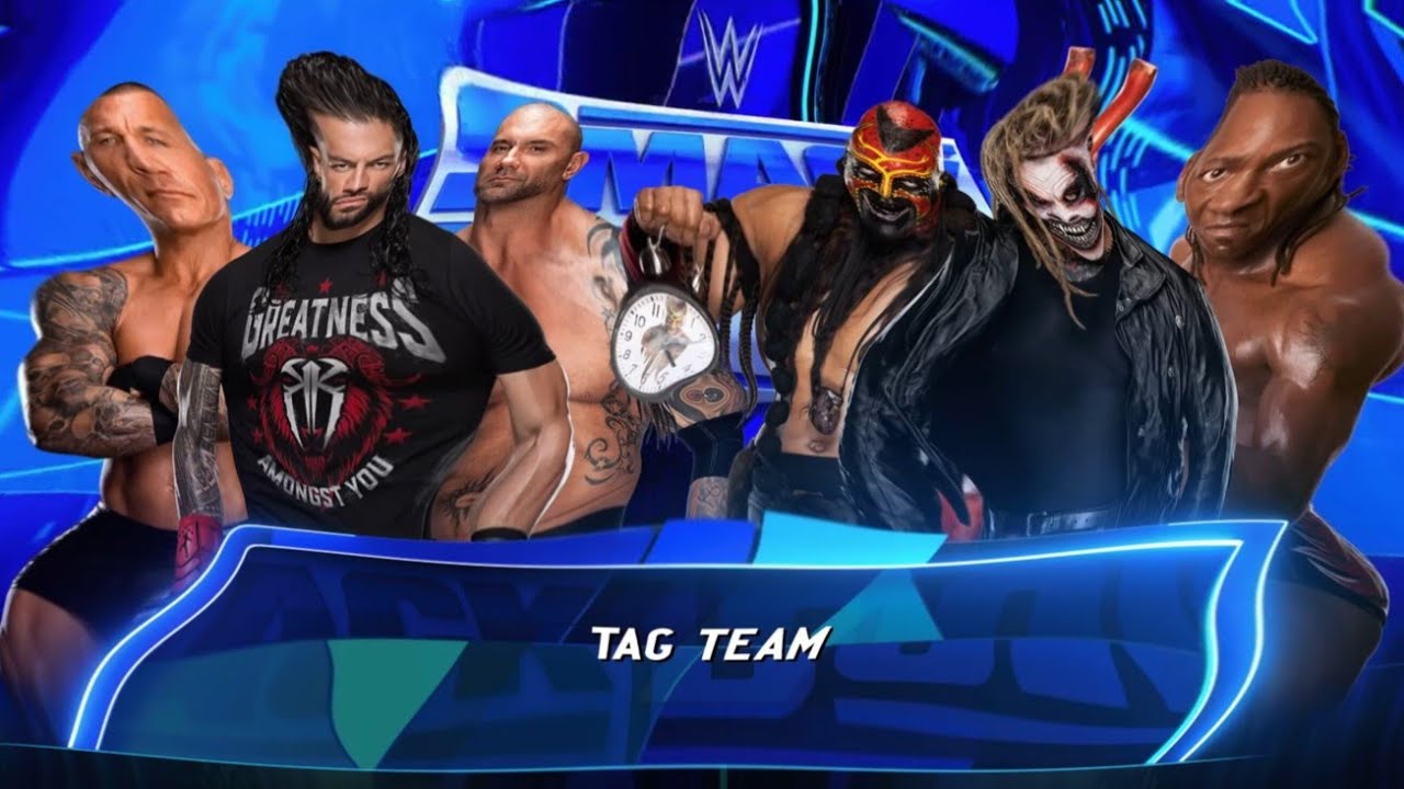 WWE Tag Team Roman Reigns Randy Orton Batista Vs Boogeyman Booker T The ...