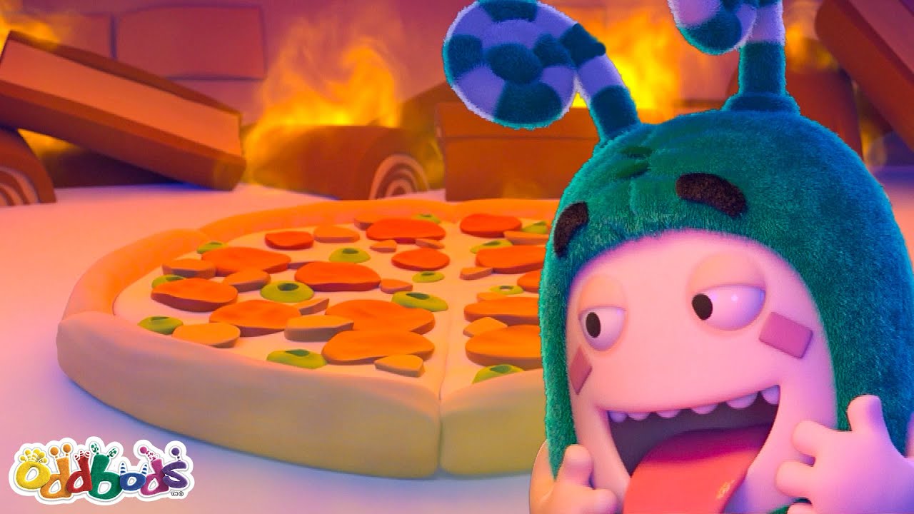 Pizza Party Time | Oddbods | Moonbug No Dialogue Comedy Cartoons for ...
