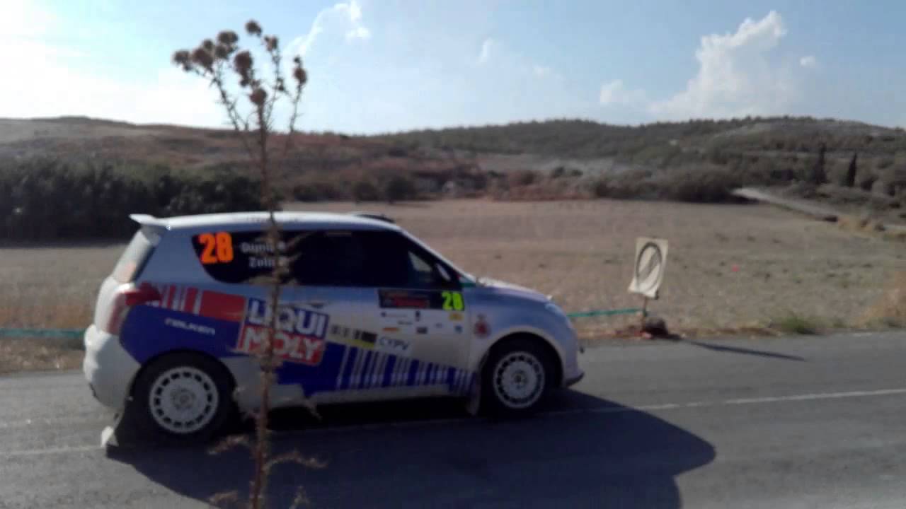SUZUKI SWIFT SPORT CYPRUS RALLY 27/09/2015 - YouTube