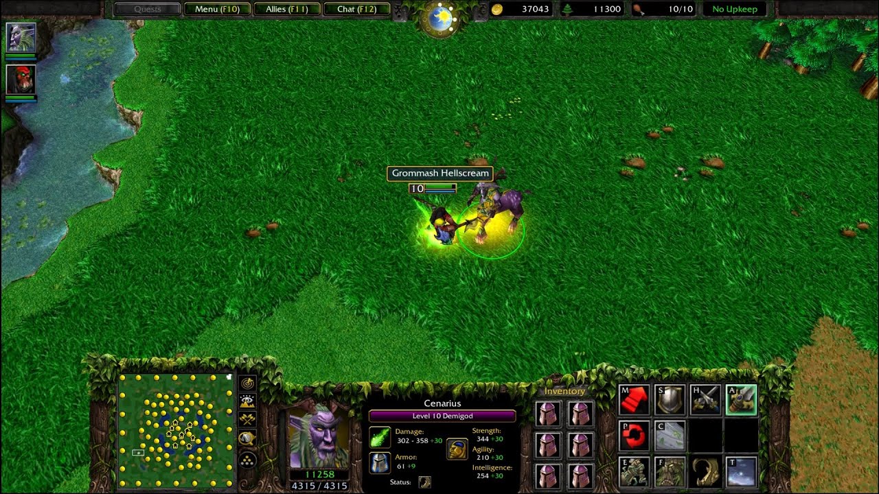 Cenarius vs Grommash Hellscream - YouTube