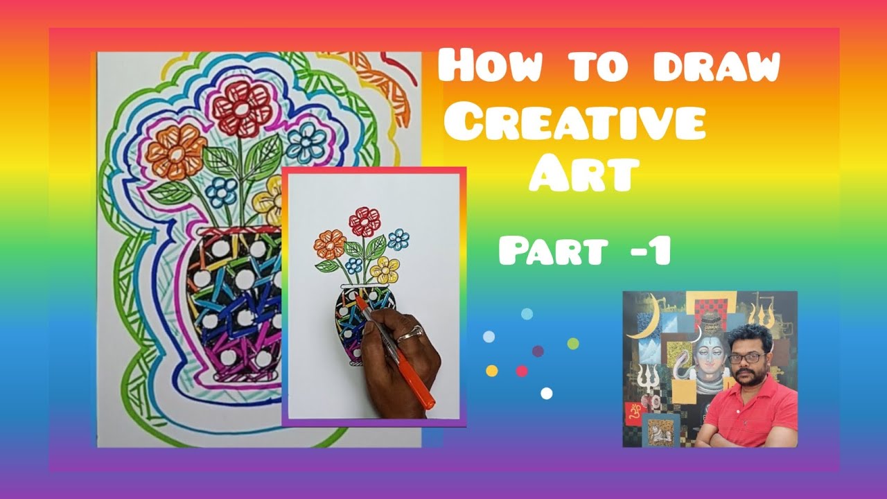 how to draw/creative art/part -1/brush pen/@artistgobindanandi #art # ...