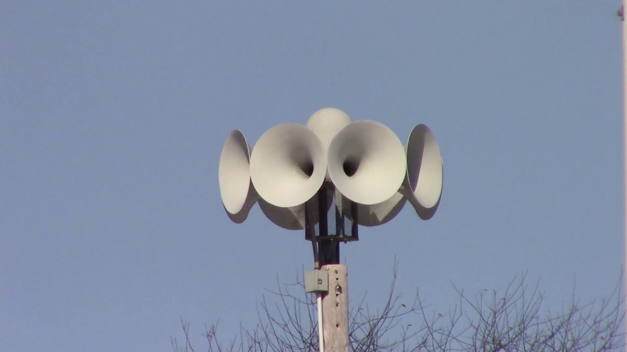 ASC T-121 AC/DC Siren Test Hartford, WI 11/9/19 - YouTube