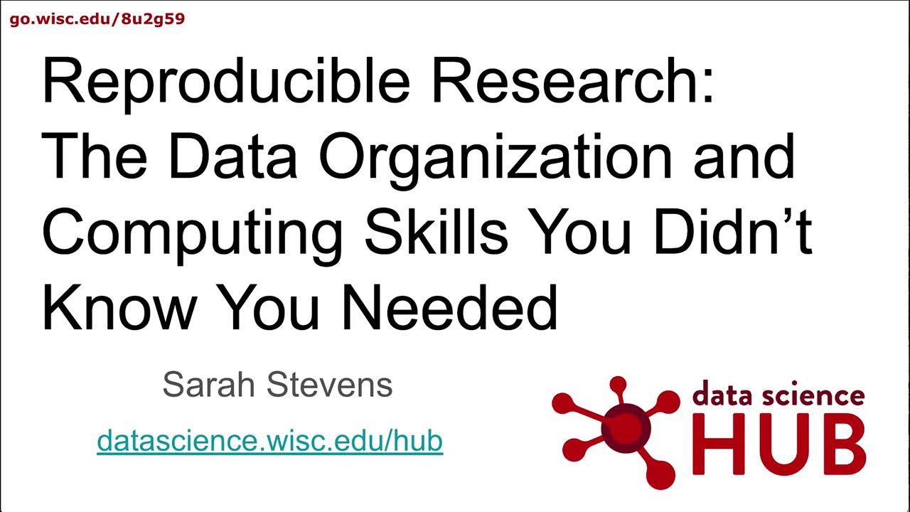 Reproducible Research: The Data Organization and Computing Skills You ...