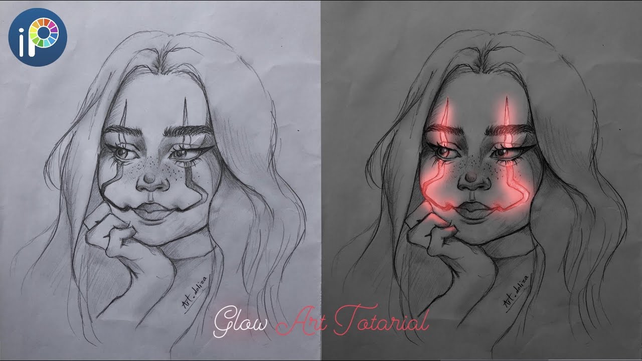 LUMINOUS ART TUTORIAL | Easy Glow Art - YouTube
