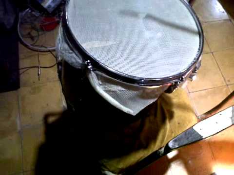 MESH HEAD DRUM DIY - YouTube