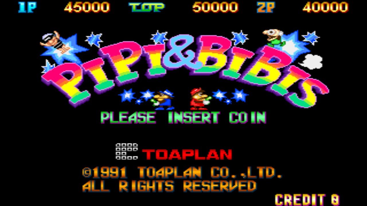 Pipi & Bibis / Whoopee 1991 Toaplan Mame Retro Arcade Games - YouTube