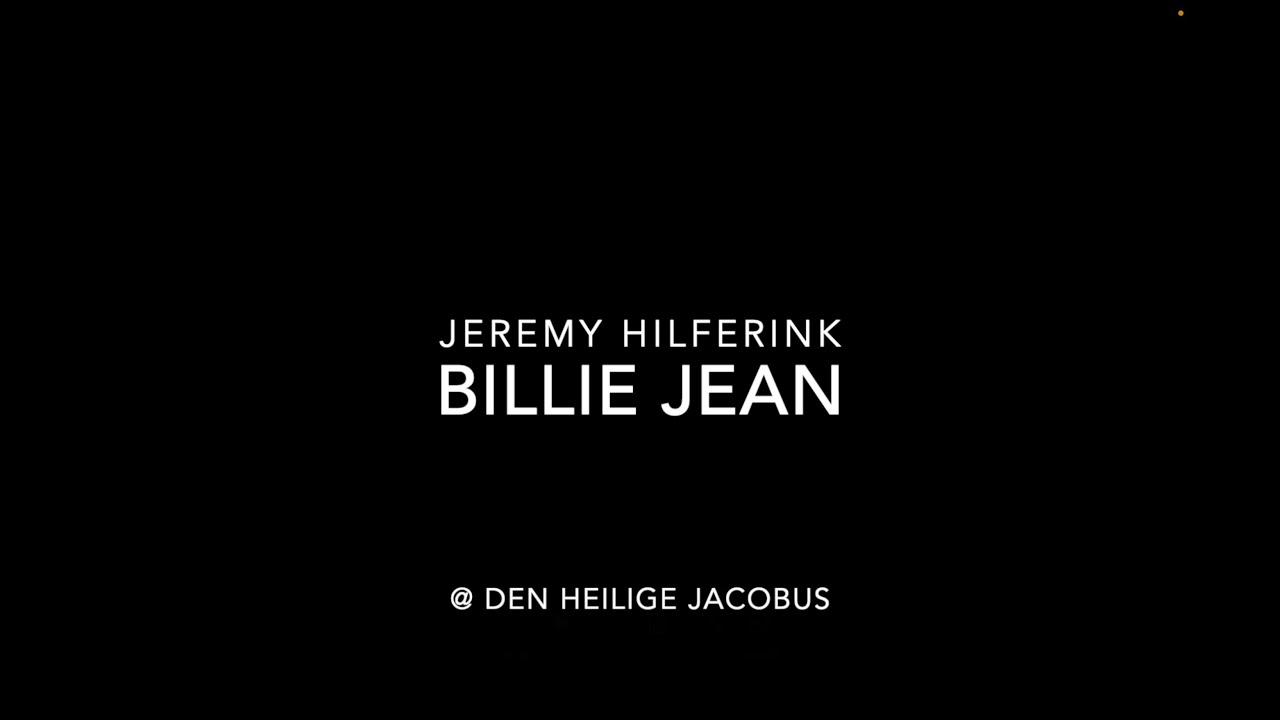 Billie Jean Michael Jackson (Cover By J.Hilferink) - YouTube