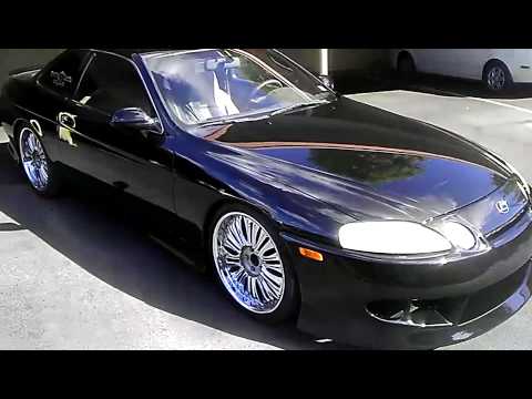 Lexus sc400 bagged on 20s - YouTube