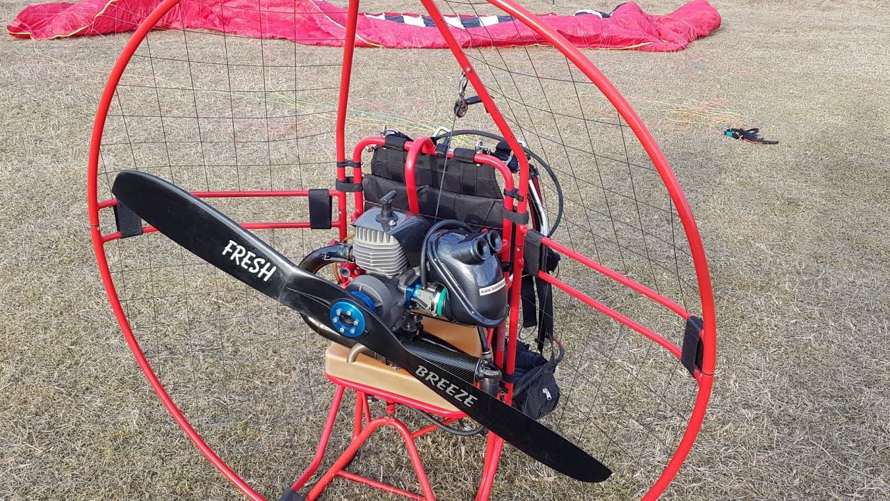 Paramotor Fresh Breeze si aripa Silex Fresh Breeze Primul zbor- Test ...