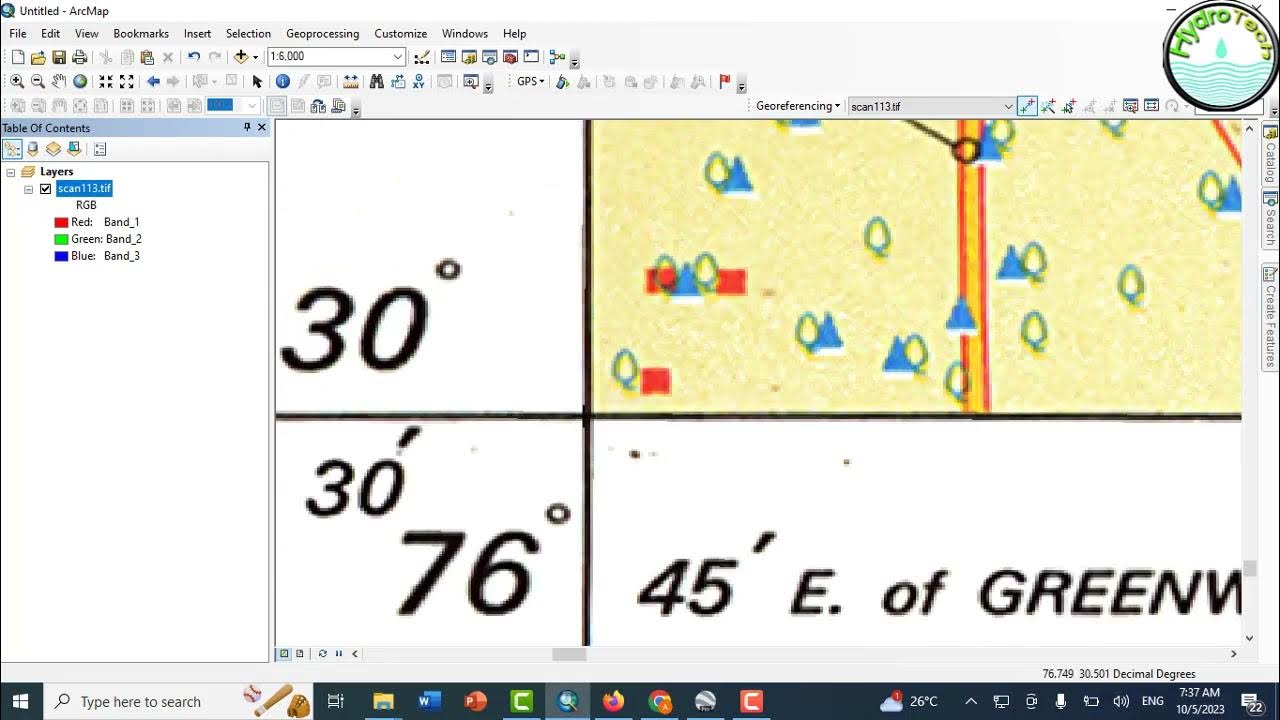 How to Georeference Your Toposheet - Step-by-Step Guide - YouTube