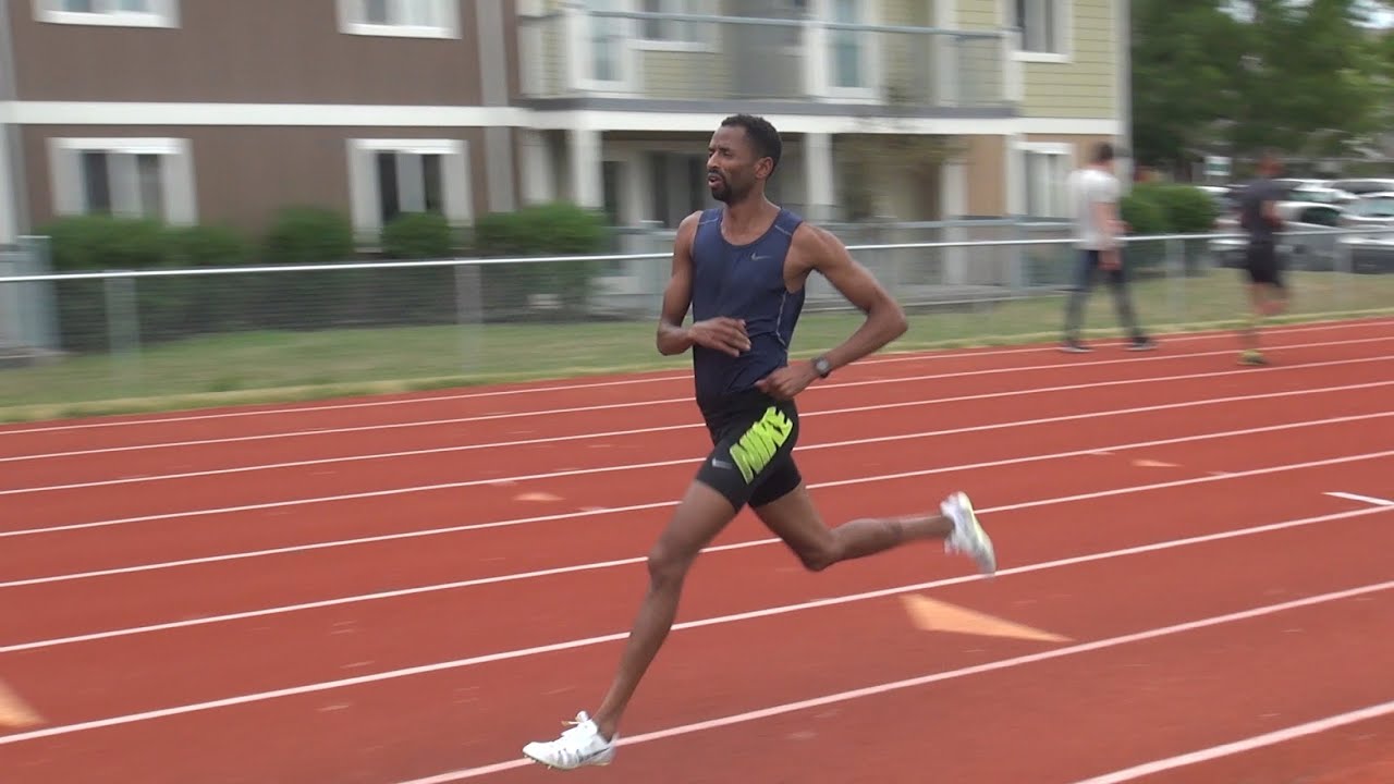 Workout Wednesday: Olympian Hassan Mead [2x2 Mile 8x200m] - YouTube