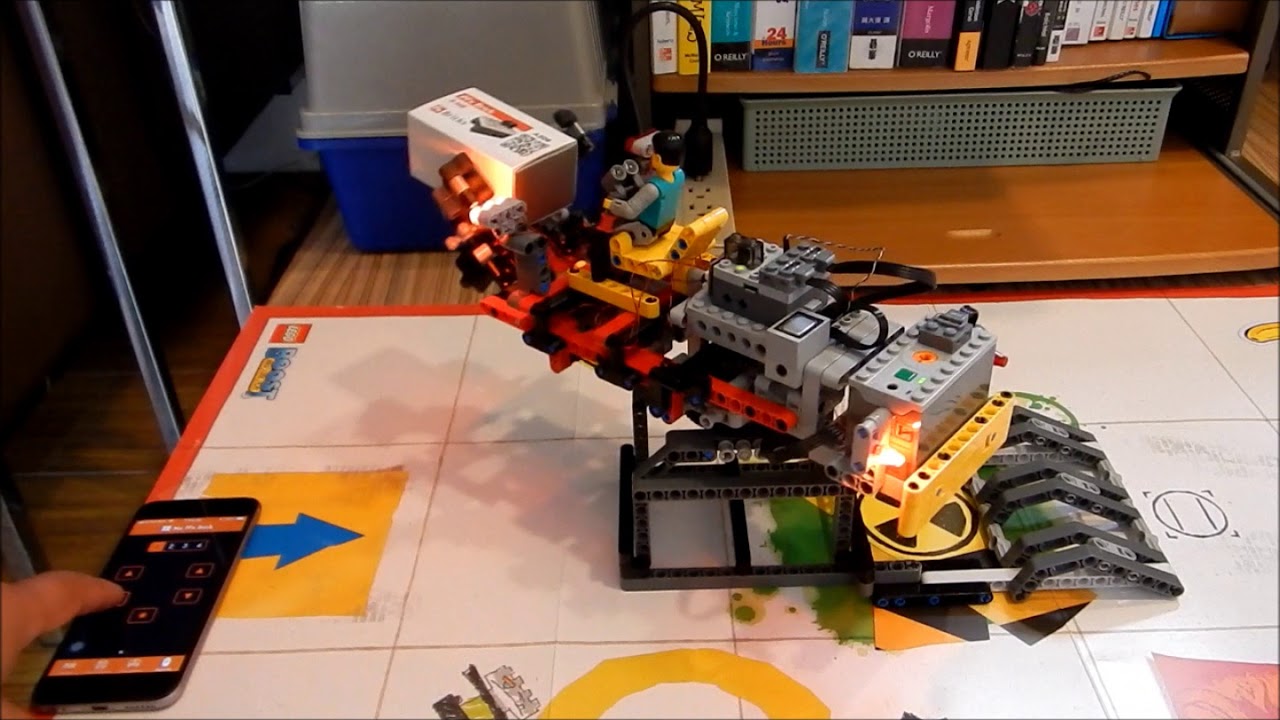 A 3 DOF LEGO Grabber Machine controlling by PFxBrick - YouTube