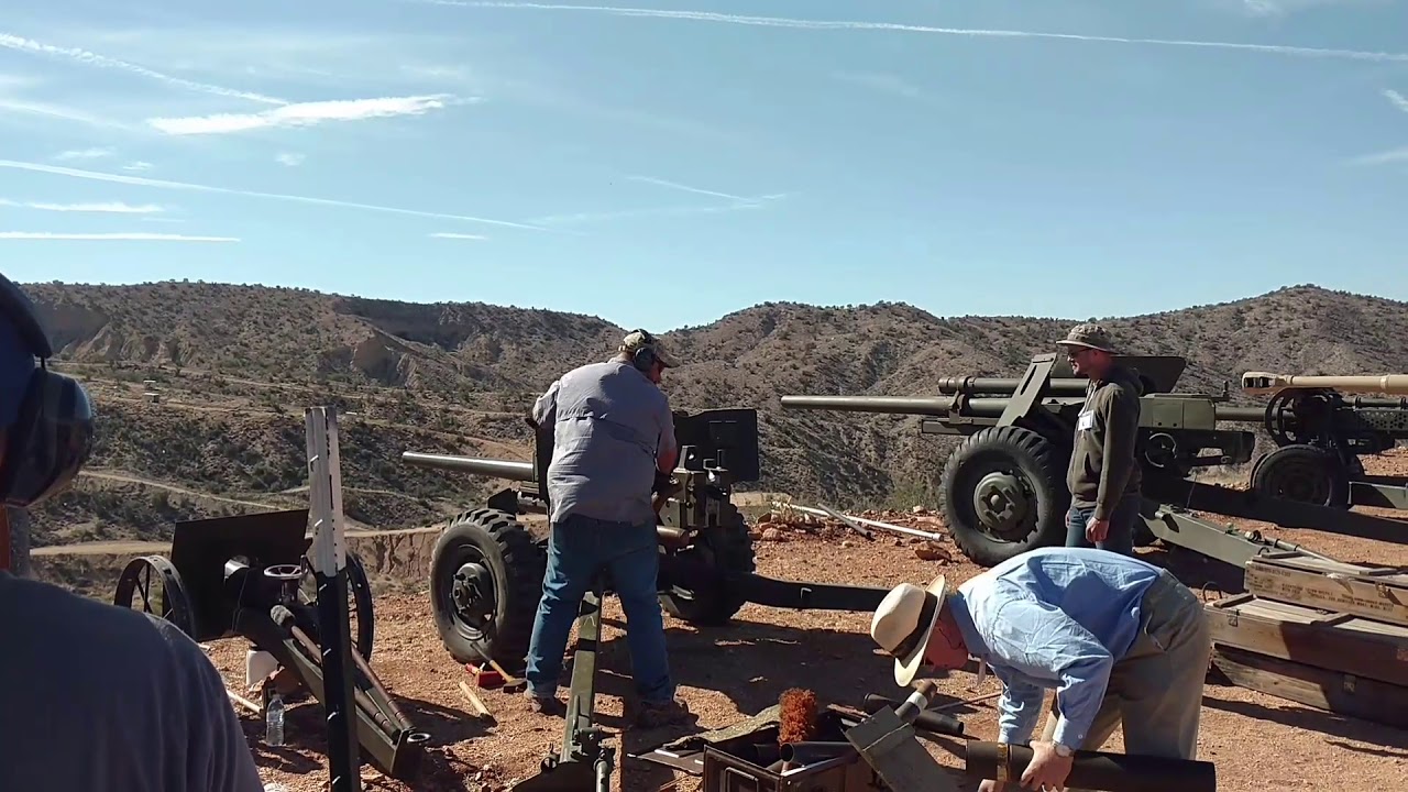 57mm Cannon fire at Big Sandy AZ Shoot October 2017 - YouTube