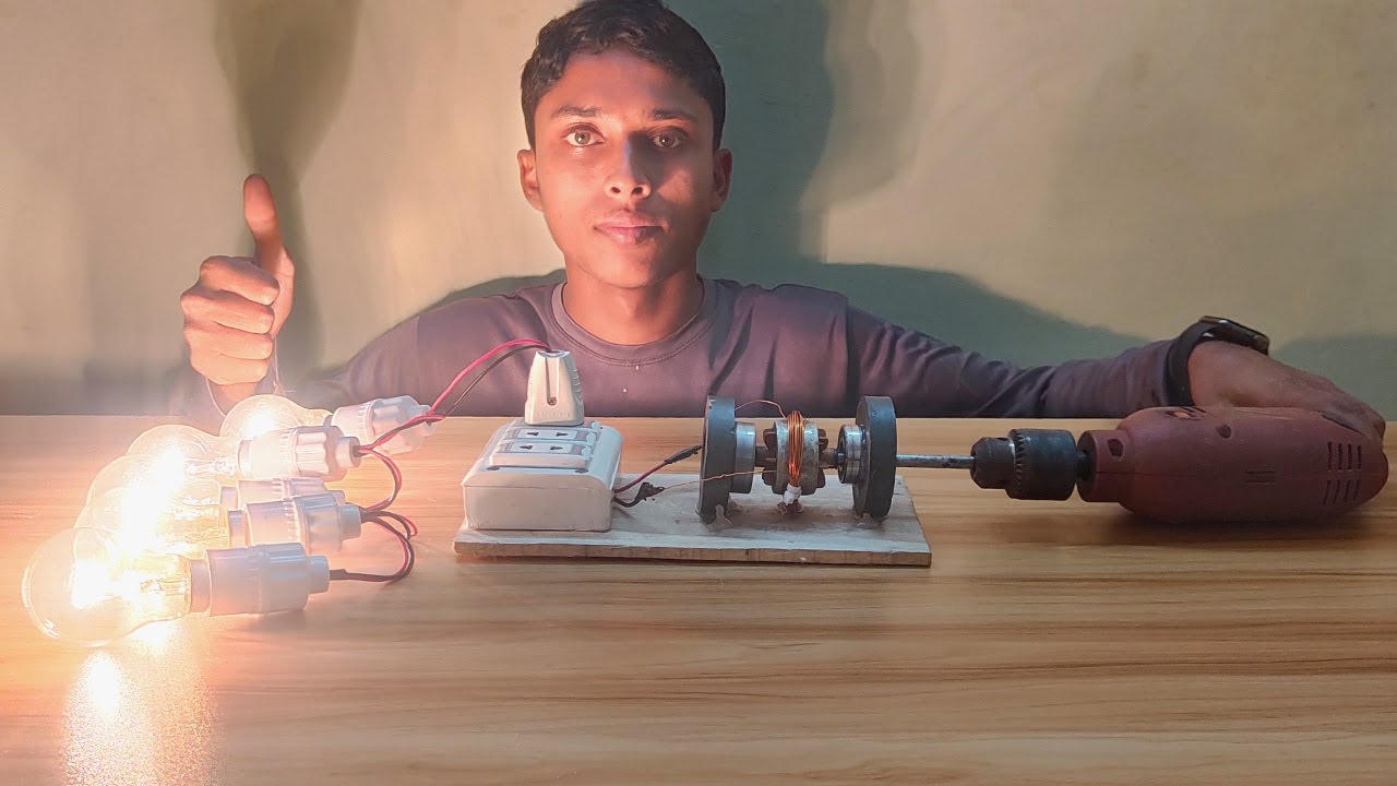 New idea... How to Make 220v AC Current First Electric Generator With ...