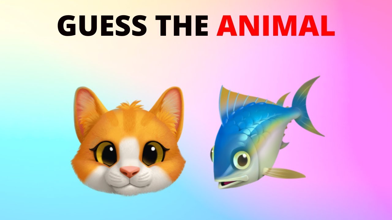 Guess The Animal By Emoji | Guess The Animal Quiz - YouTube