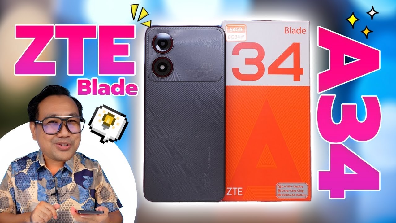 รีวิว ZTE Blade A34 ราคาประหยัด แต่สเปคอย่างตึง - YouTube