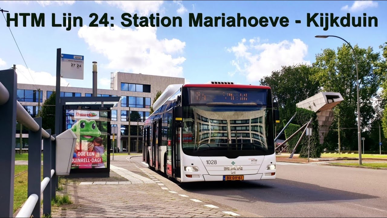HTM Lijn 24: Station Den Haag Mariahoeve - Den Haag Kijkduin - 2020 ...