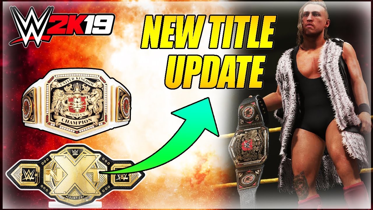 WWE 2K19 NEWS - CHAMPIONSHIP BELTS UPDATED & NEW LOADING SCREEN - YouTube