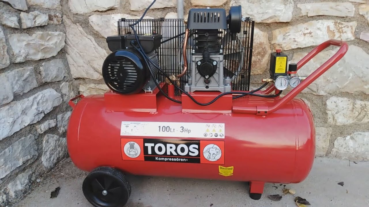 mastorakos: ΠΑΡΟΥΣΙΑΣΗ ΚΑΙ ΔΟΚΙΜΗ ΑΕΡΟΣΥΜΠΙΕΣΤΗ TOROS 3HP 100L ZA65 100 ...