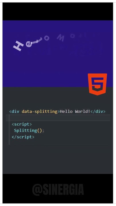 Animaci贸n De Texto Con Html Y Css 馃殌 Shorts Desarrolloweb Youtube