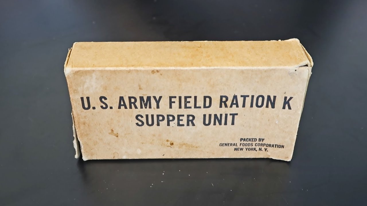 1942 US Military K Ration Supper - Opening 76 Year MRE - YouTube