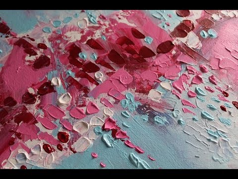 Acrylmalen - Ein abstraktes Acrylbild entsteht - Painting abstract ...