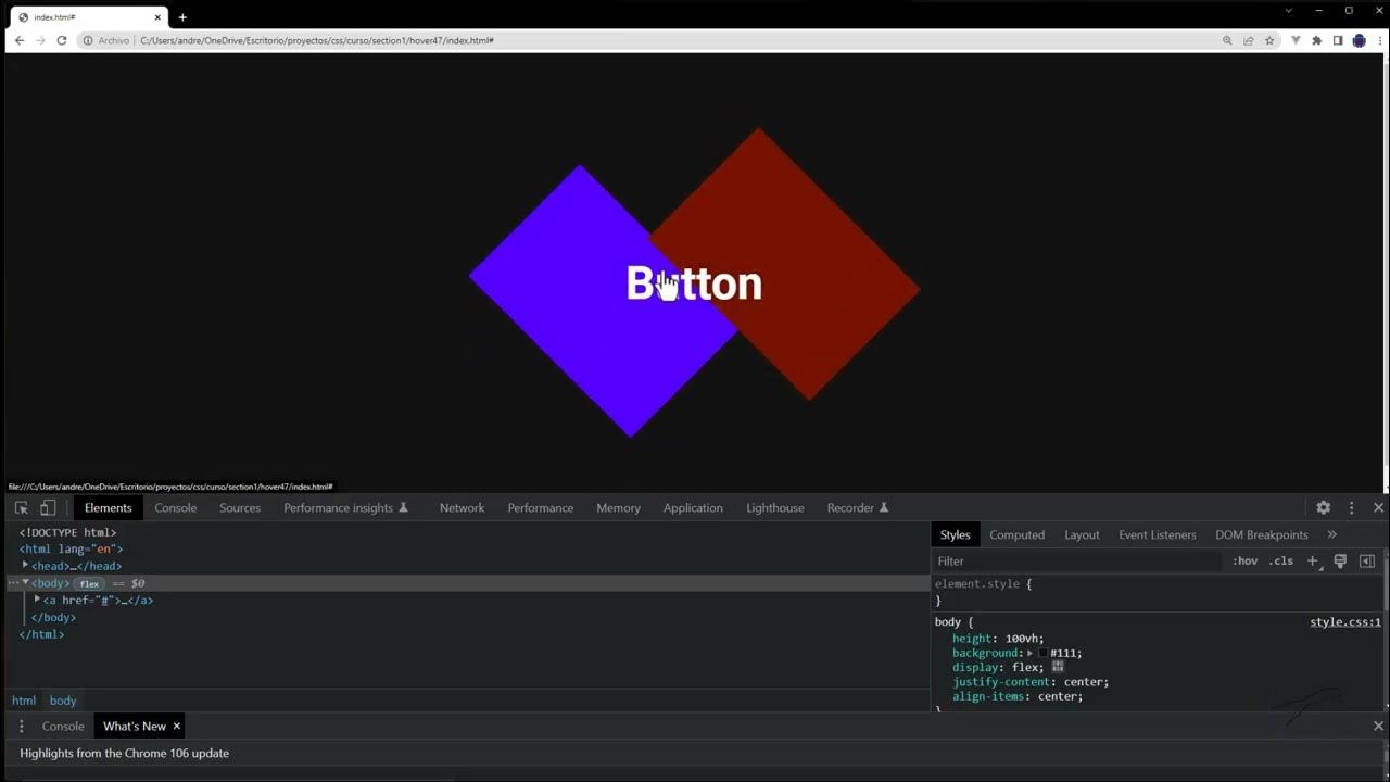 Transiciones creativas en CSS aplicados a botones con el efecto hover - Curso y Libro | 47 - YouTube