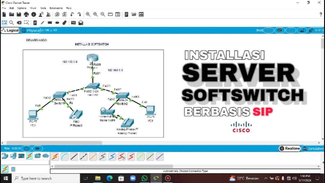 Installasi Server Softswitch Bersbasis SIP | Cisco Packet Tracer - YouTube