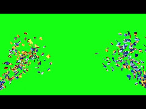 Confetti green screen new
