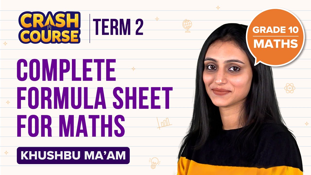 CBSE Class 10 Maths Formula Sheet | All Formulas of Maths Class 10 Term ...