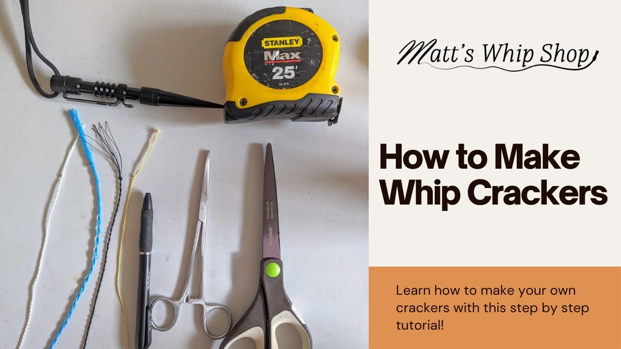 How to make whip crackers (materials and steps) - YouTube
