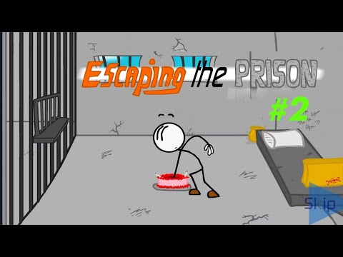 STICKMAN ESCAPING THE PRISON PART 2 - YouTube